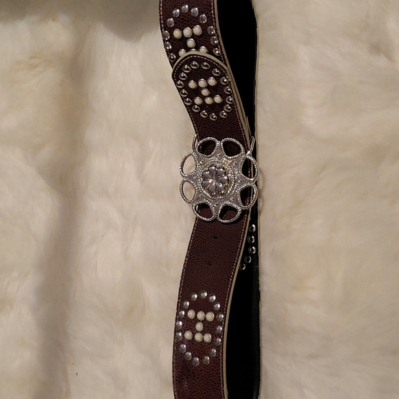 Accessories | Vintage Flower Buckle Belt | Poshmark